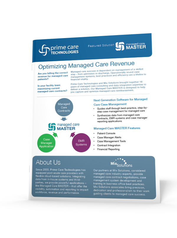 Managed Care MASTER | Prime Care Technologies